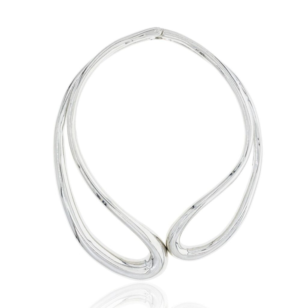 Mayfer,Gargantilla maxi – Plateado. – Mayfer Joyas